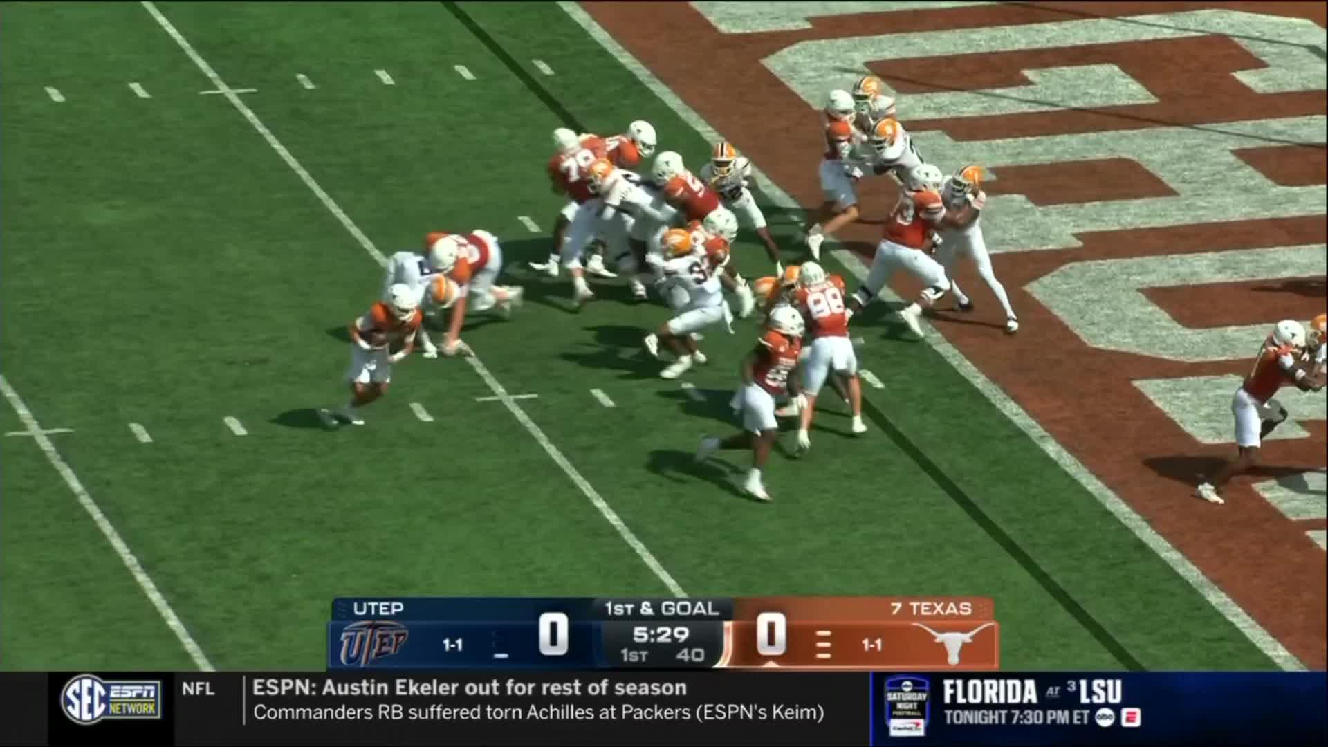 Texas vs. UTEP - September 13, 2025 | Live Scores, Updates, Odds ...