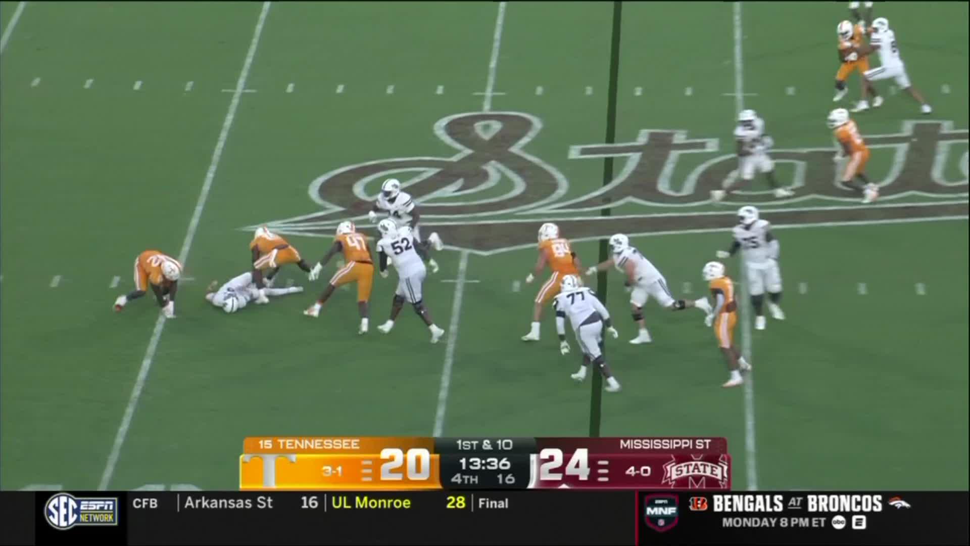 Mississippi State vs. Tennessee - September 27, 2025 | Live Scores ...