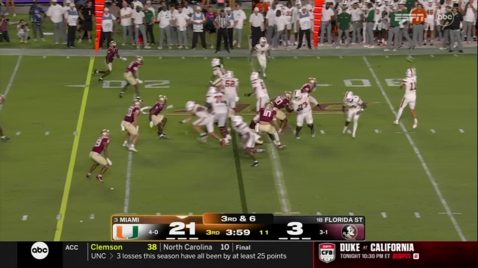 Florida State vs. Miami (FL) - October 04, 2025 | Live Scores, Updates ...