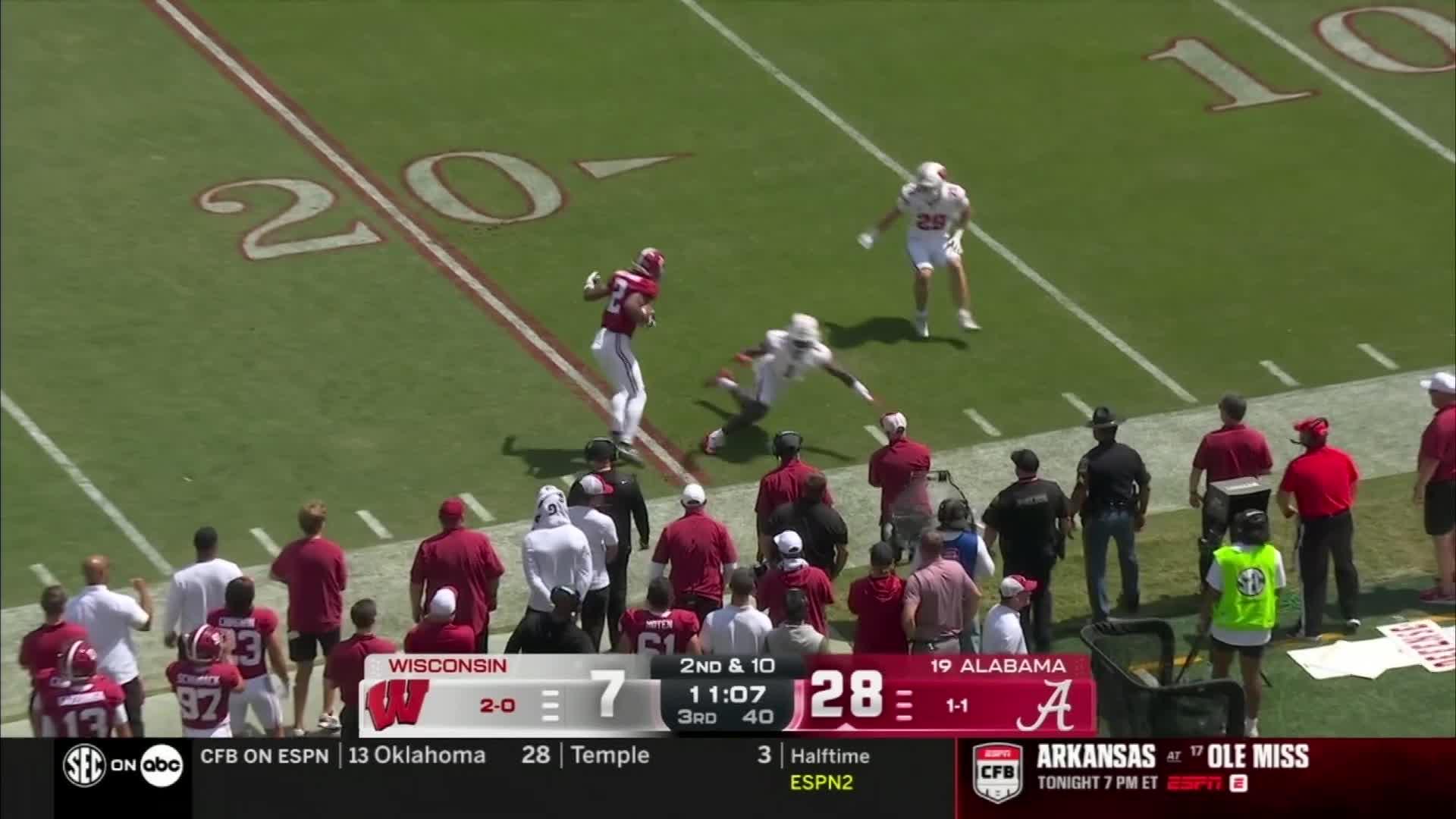 Alabama vs. Wisconsin - September 13, 2025 | Live Scores, Updates, Odds ...