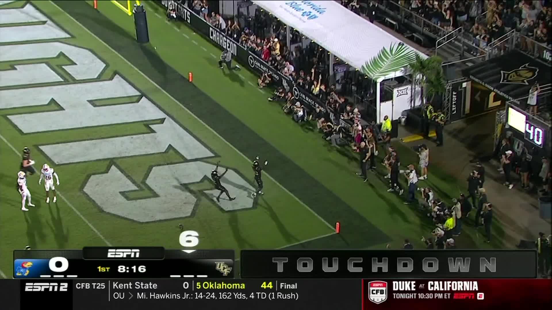 UCF vs. Kansas - October 04, 2025 | Live Scores, Updates, Odds, Injury ...