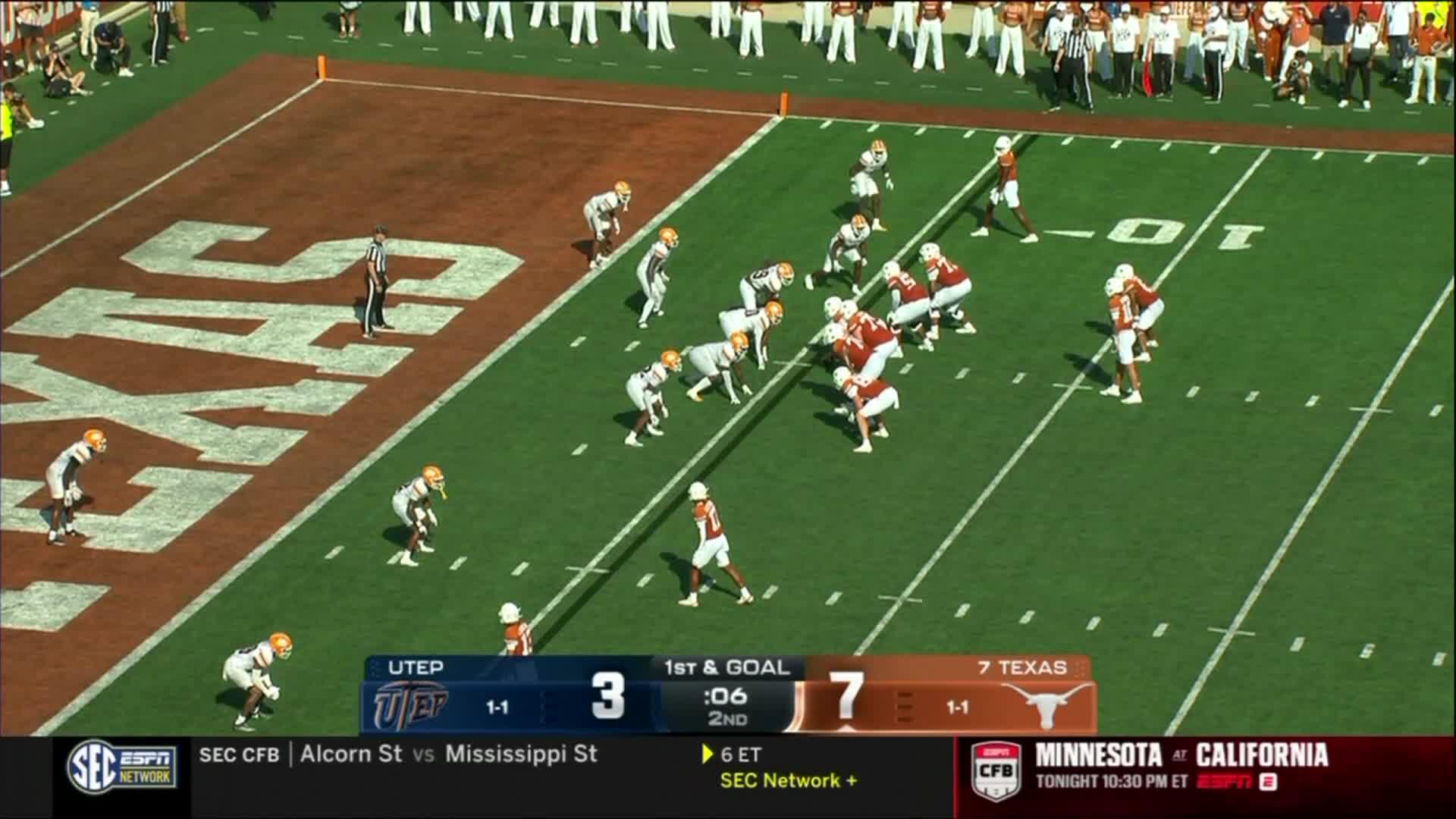 Texas vs. UTEP - September 13, 2025 | Live Scores, Updates, Odds ...