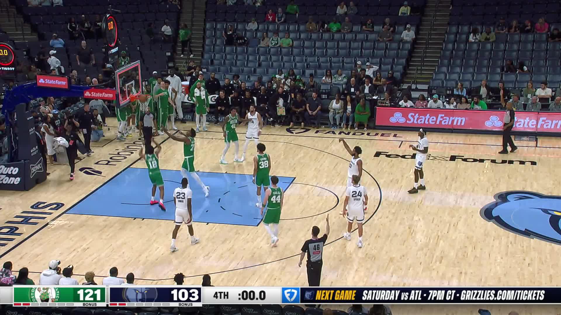 Memphis Grizzlies vs. Boston Celtics - October 08, 2025 | Live Scores ...