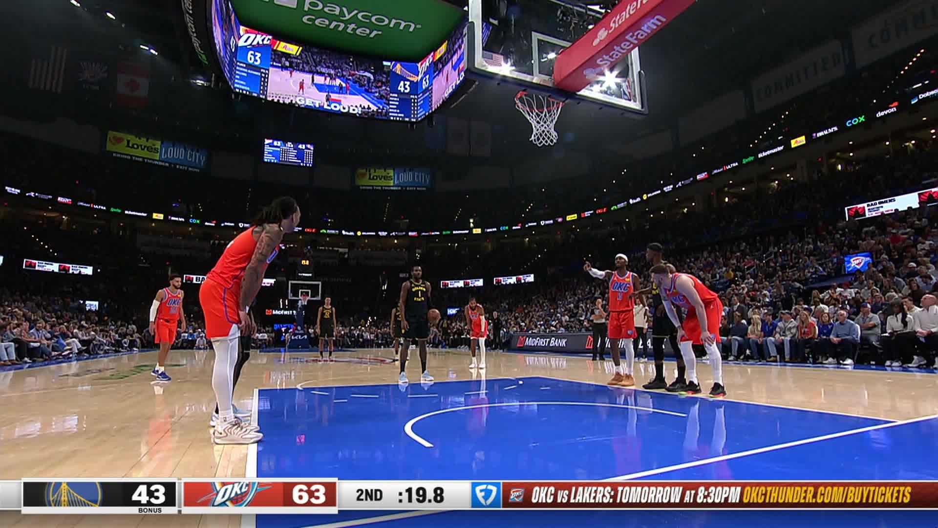 Oklahoma City Thunder vs. Golden State Warriors - November 11, 2025 ...